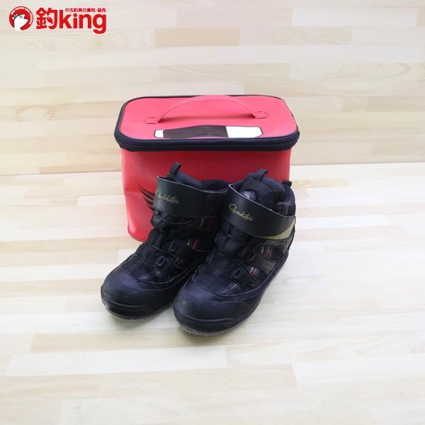 がまかつ エントラント MP フェルトスパイクシューズ GM-4520 シューズケース付/Z563M 美品 gamakatsu 釣り スパイク ...