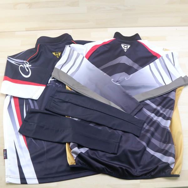 がまかつ フルジップトーナメントシャツ GM-3382 3L 2WAY プリントジップシャツ アームカバーセット GM-3445 /ST2376M 美品 釣り ウェア 洋服 防寒 ジャケッ ...