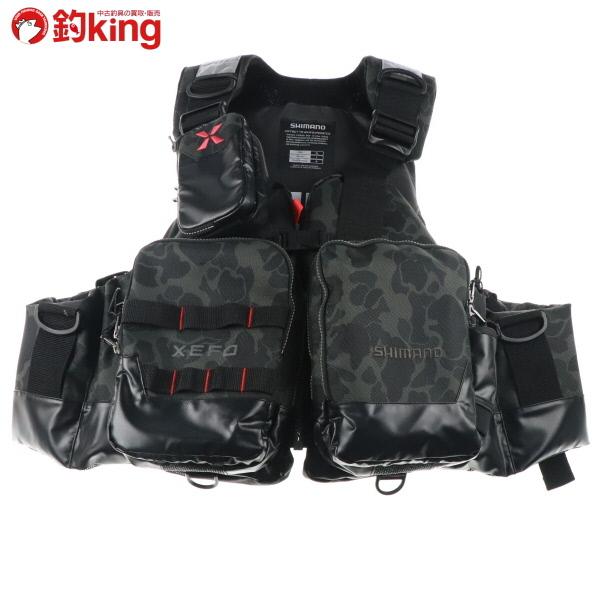 シマノ XEFO アクトゲームベスト VF-274R サイズXL ブラックダックカモ/A355M 美品 シーバス ヒラメ フラットフィシュ マゴチ ヒラスズキ ウェーディング ルアー : 釣 ...