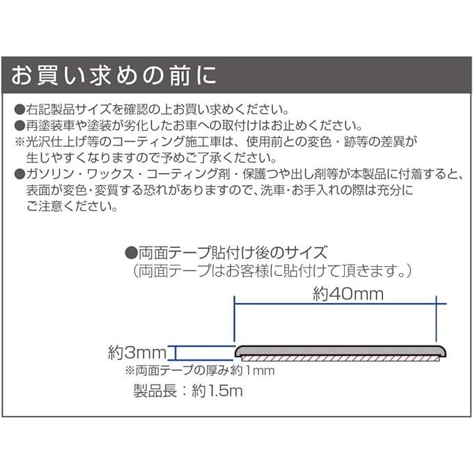 星光産業 車外用品 プロテクター EXEA(エクセア) トリムモール CB EW-148 : カー用品通販 ツルタオンライン - 通販 - Yahoo!ショッピング