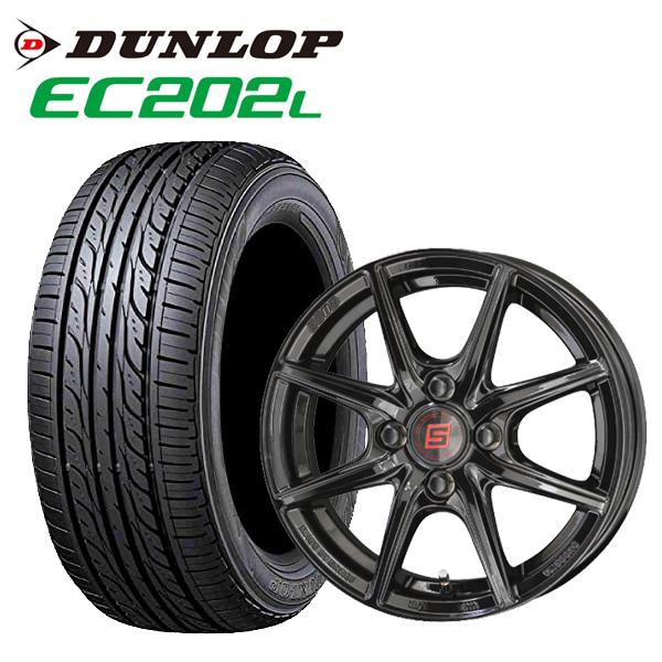 エナセーブ n_ダンロップ EC202L 155/65R14 +アルミホイール SEIN EK ブラック 4本セット : カー用品通販 ツルタオンライン - 通販 - Yahoo!ショッピング