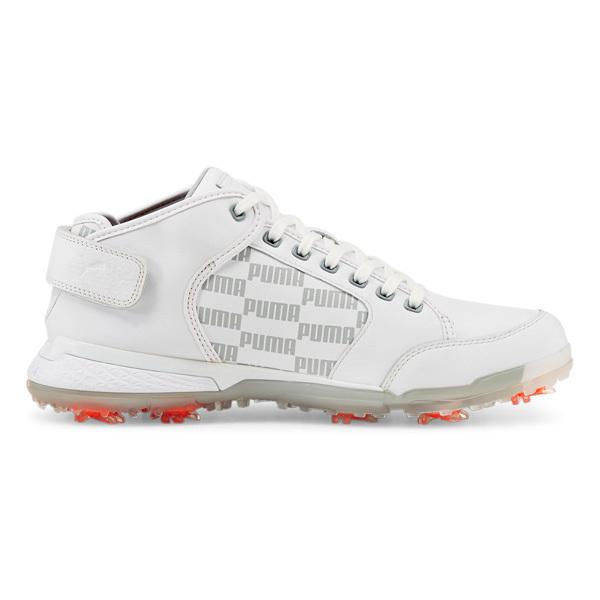 PUMA（プーマ） PRO ADAPT デルタMID 376498-01 ゴルフシューズ ホワイト/オレンジ : つるやゴルフ - 通販 ...
