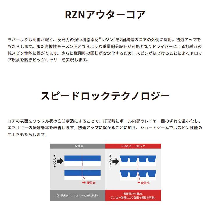 10/16まで10%OFFクーポンあり RZNゴルフ RZN HS−TOUR ゴルフボール 1ダース :060149992100007L ...