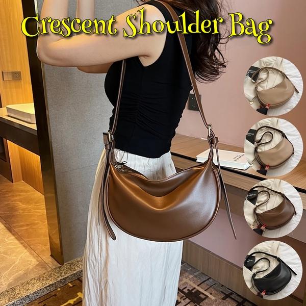 ショルダーバッグ レディース 軽い 三日月 通勤 ハーフムーン 軽量 斜めがけ おしゃれ クレセント 無地 : csbs90104202 : つたやショップ バッグ・ベルト専門店 - 通販 ...