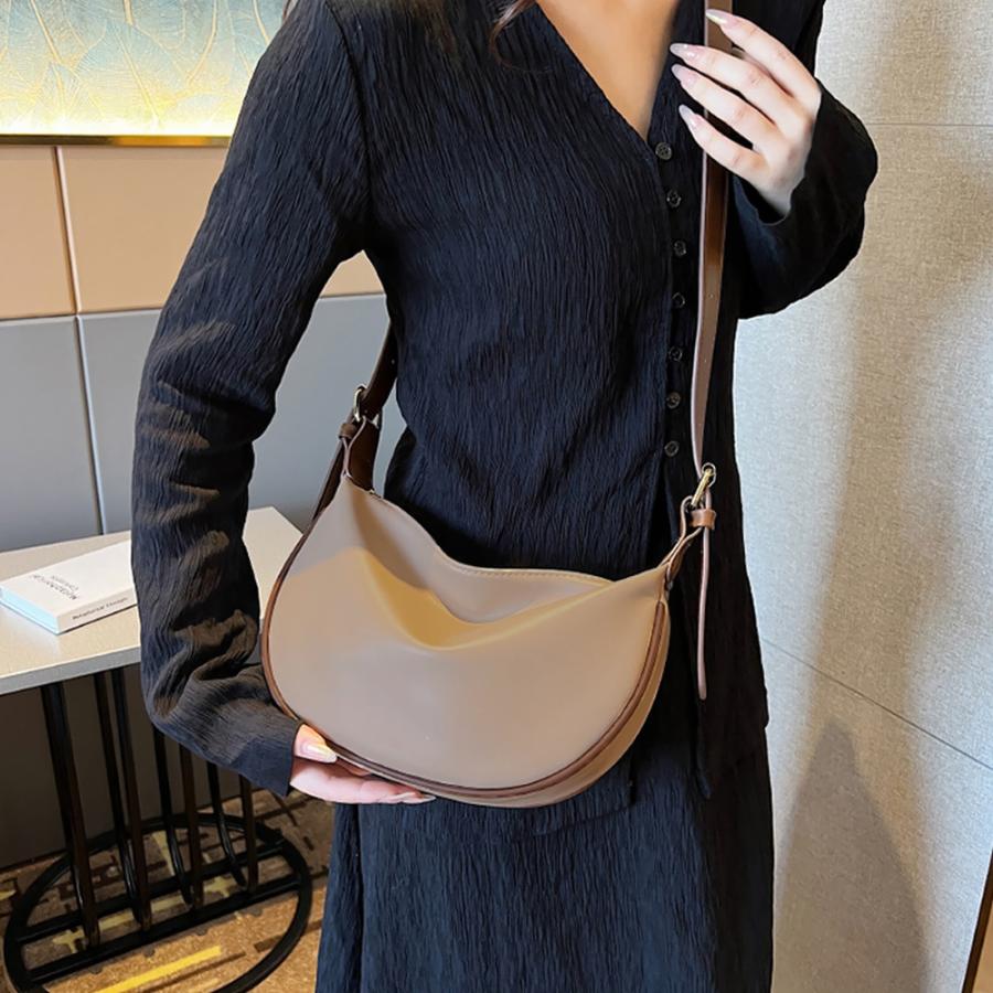 ショルダーバッグ レディース 軽い 三日月 通勤 ハーフムーン 軽量 斜めがけ おしゃれ クレセント 無地 : csbs90104202 : つたやショップ バッグ・ベルト専門店 - 通販 ...