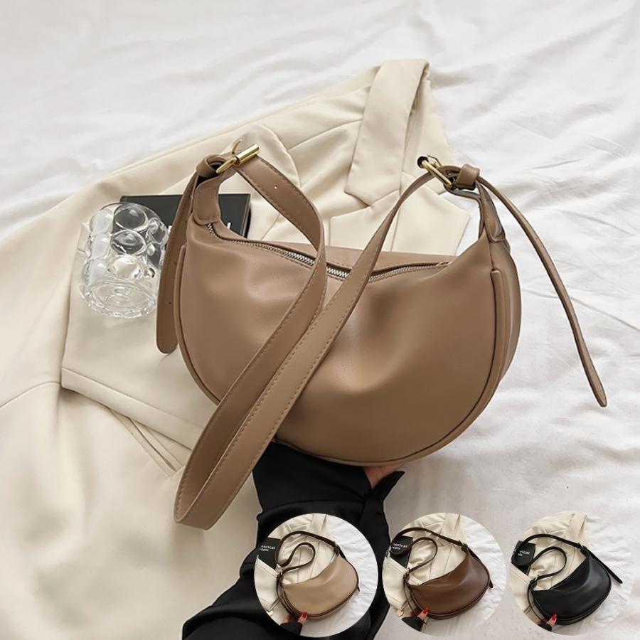 ショルダーバッグ レディース 軽い 三日月 通勤 ハーフムーン 軽量 斜めがけ おしゃれ クレセント 無地 : csbs90104202 : つたやショップ バッグ・ベルト専門店 - 通販 ...