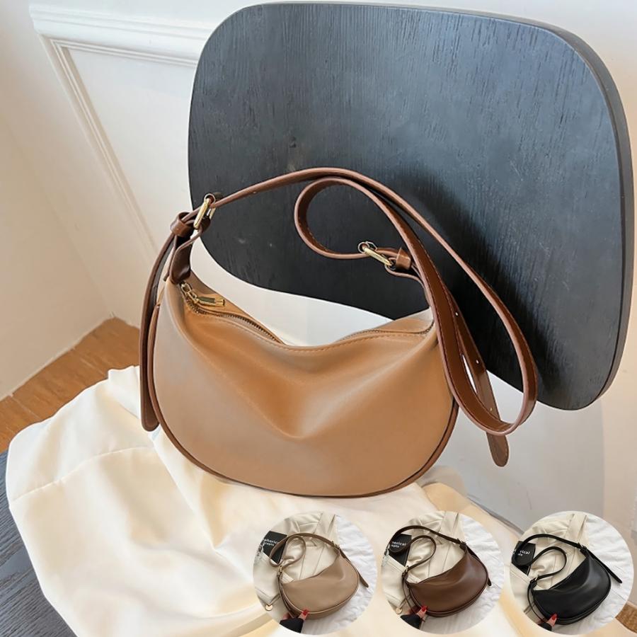 ショルダーバッグ レディース 軽い 三日月 通勤 ハーフムーン 軽量 斜めがけ おしゃれ クレセント 無地 : csbs90104202 : つたやショップ バッグ・ベルト専門店 - 通販 ...