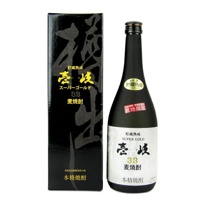 玄海酒造 壱岐 麦焼酎 スーパーゴールド 箱入 33度 720ml : にっぽん津々浦々 - 通販 - Yahoo!ショッピング