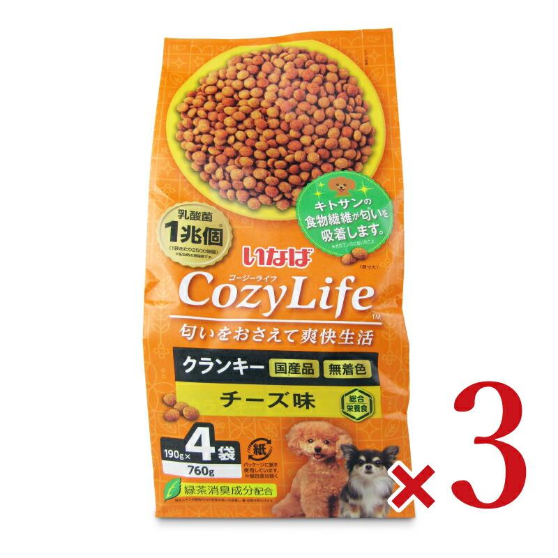 CozyLife いなば Cozy Life クランキーチーズ味 190g×4袋 × 3個 : にっぽん津々浦々 - 通販 - Yahoo ...