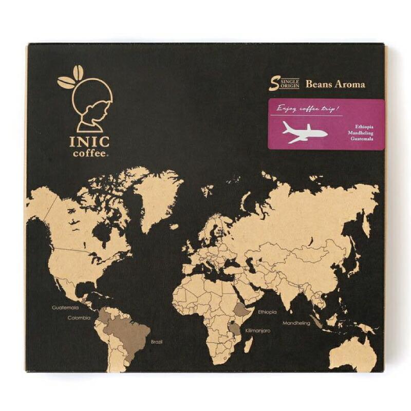 INIC coffee（イニックコーヒー） ビーンズアロマ アソートギフト 001 4g×18本 : にっぽん津々浦々 - 通販 ...