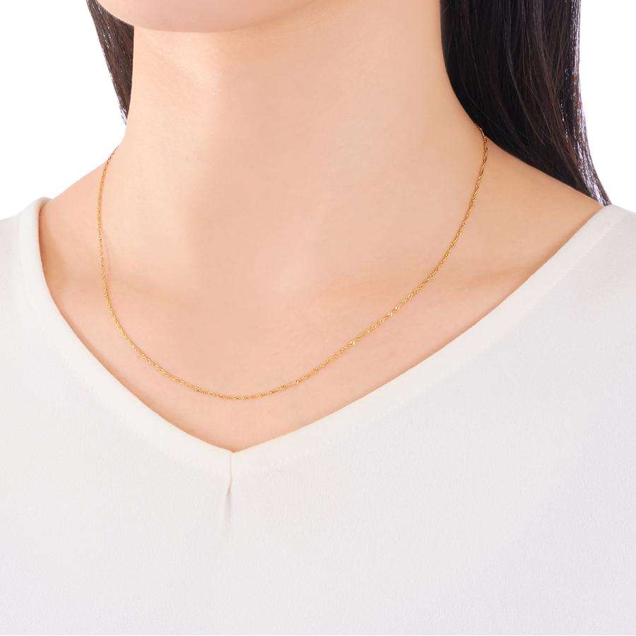 ジュエリーツツミ K18イエローゴールドネックレス（45cm） : ジュエリーツツミ Yahoo!ショッピング店 - 通販 - Yahoo!ショッピング