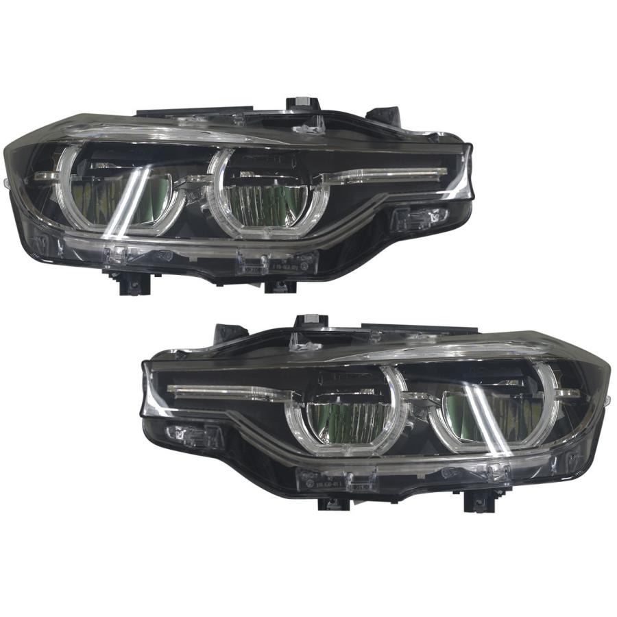 BMW 3シリーズ F30 F31 LCI 2015年〜2019年 ※コーナーライト無し車用／HELLA 純正OEM LEDヘッドライト左右 ...