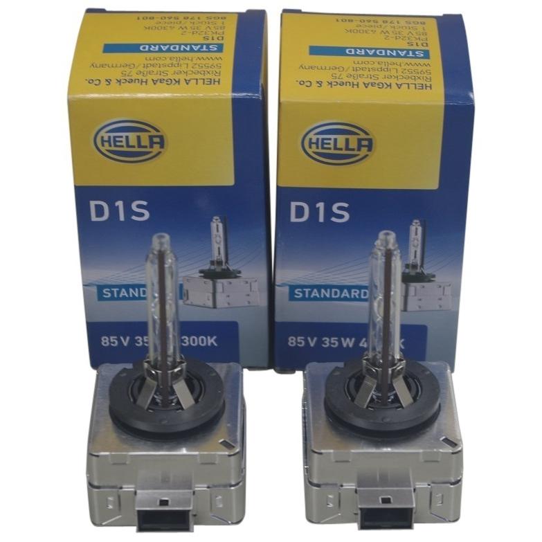 HELLA HIDバルブ D1S 4300K 純正交換タイプ 85V 35W STANDARD 左右セット 8GS178-560-801 ...