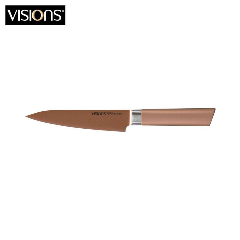 VISIONS ビジョン 包丁 ペティナイフ 125mm カーボンステンレス製 GOLD Coating CP-8823 : TTCショップ ...