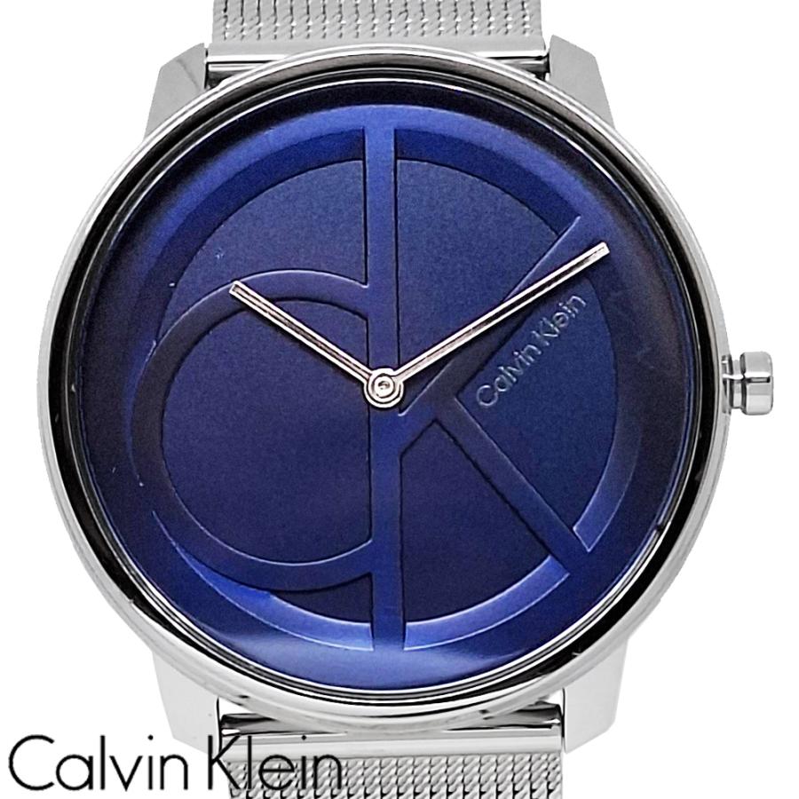 Calvin Klein（カルバン・クライン） CK 腕時計 時計 メンズ腕時計 メンズファッション プレゼント シルバー ネイビー文字盤 ...