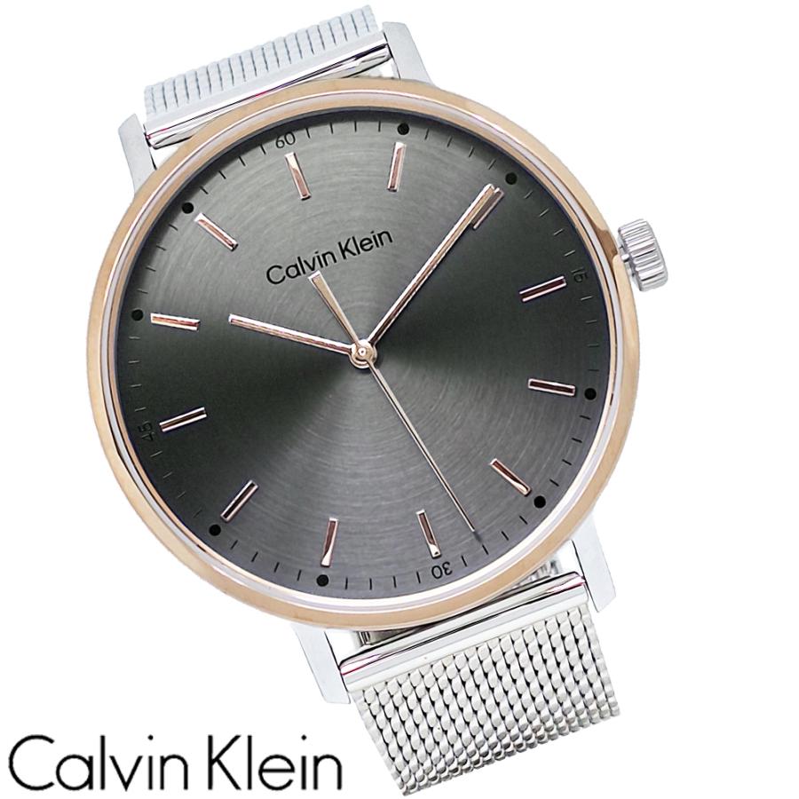 Calvin Klein カルバンクライン CK 腕時計 時計 メンズ ファッション プレゼント ギフト シルバー オリーブ系ガンメタル文字盤 ...