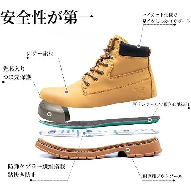 在庫セール ハイカット メンズ 防水作業靴 つま先保護 踏み抜き防止 ケブラー中底 幅広 ブーツ スニーカー バイクシューズ 溶接安全靴 おしゃれ 軽量 S074 : T&Sヤフーショップ ...