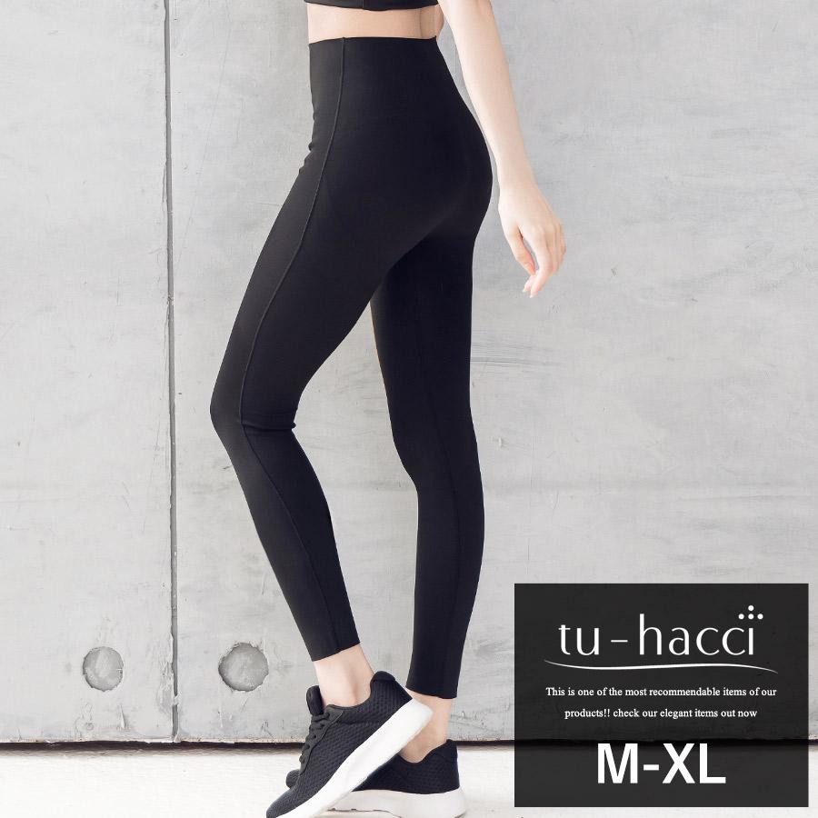 tu-hacci レギンス 美脚 シンプル ヨガ ヨガウェア トレーニング スポーツ スパッツ ジム インナー ツーハッチ : tu-hacci Yahoo!店 - 通販 - Yahoo!ショッピング