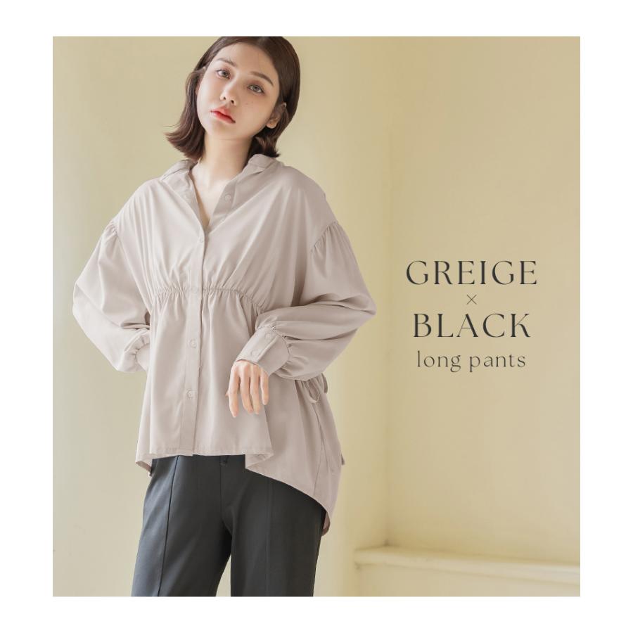 tu-hacci 水陸両用ラッシュガードノーカラーシャツ＆パンツセット 上下セット 日焼け防止 水着 長袖 速乾 体型カバー 紫外線対策 セットアップ おしゃれ ツーハッチ : tu ...