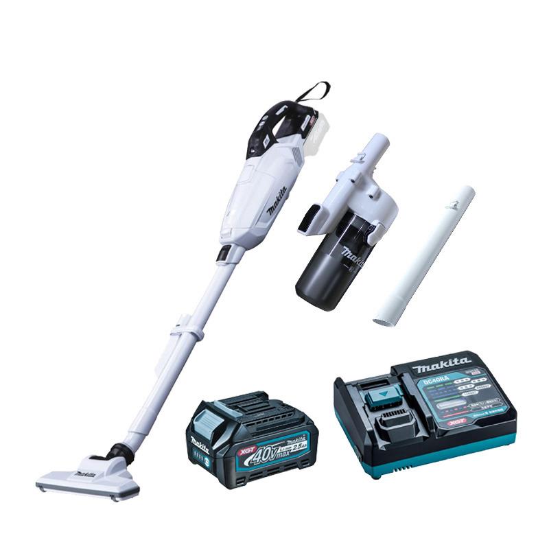 マキタ 【正規店】【ショートサイクロンセット】マキタ 40V 充電式クリーナー 紙パック式 CL002GRDW 白 バッテリ・充電器付 コードレス 掃除機 送料無料 makita : ツール ...