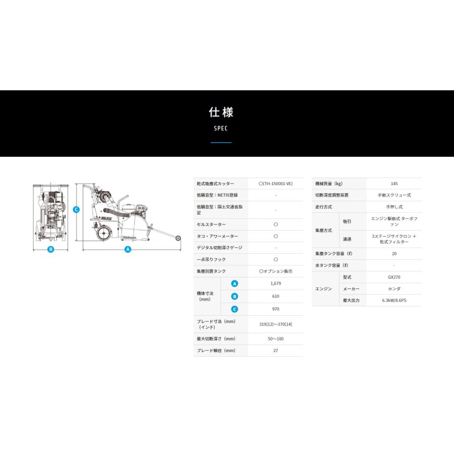 三笠産業 ミカサ コンクリートカッター 吸塵式乾式 MCD-RY14HS ☆カッター刃別売※付属しません☆代引不可☆ : 現場屋さんヤフー店 - 通販 - Yahoo!ショッピング