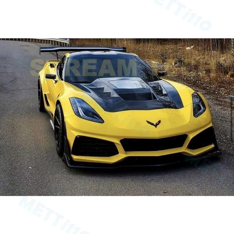 Chevrolet シボレー C7 コルベット グランスポーツ Z06 Z51用 天窓エアダクト付き ボンネット 3種類有 エンジンフード IMP ブラックセイル ...