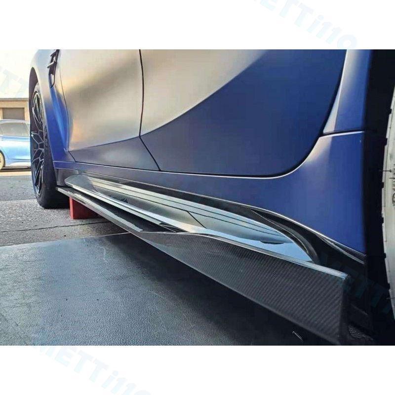 BMW G82 M4 G83 Rライン カーボン サイドスカート 左右セット サイドステップ サイドスポイラー カーボンスポイラー Mシリーズ ...