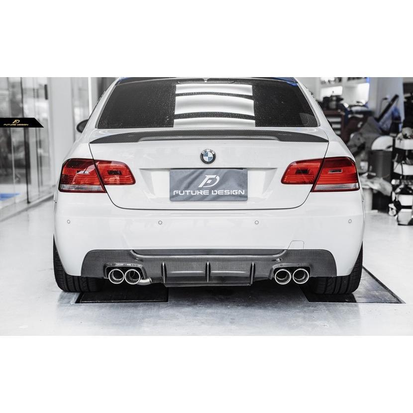 BMW 3シリーズ E92 E93 M-TECH Mスポーツ バンパー用 カーボン ディフューザー DryCarbon 本物ドライカーボン ...
