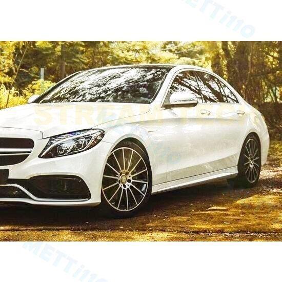 BENZ メルセデス ベンツ W205 S205 C205 Cクラス用 C63AMGタイプ フロントワイドフェンダー オーバーフェンダー サイドフェンダー C180 C200 C250 ...