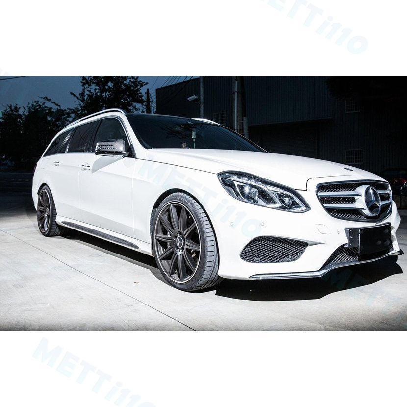 BENZ メルセデスベンツ Eクラス W212 S212 後期 AMGバンパー用サイド スポイラー ステップ スカート 本物Carbon カーボン エアロ FD スタイル ...