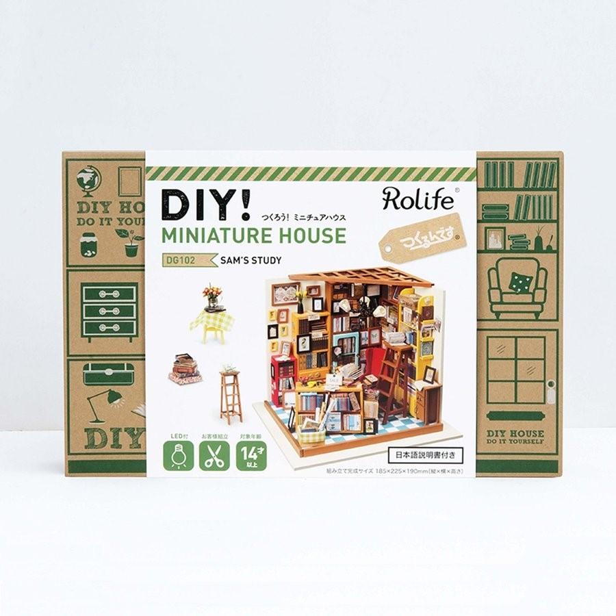 ROBOTIME つくるんです DG102 スタディ｜ロボタイム 日本公式販売／日本語説明書付 DIY ミニチュアハウス ドールハウス : つくるんですオンラインYahoo!店 - 通販 ...