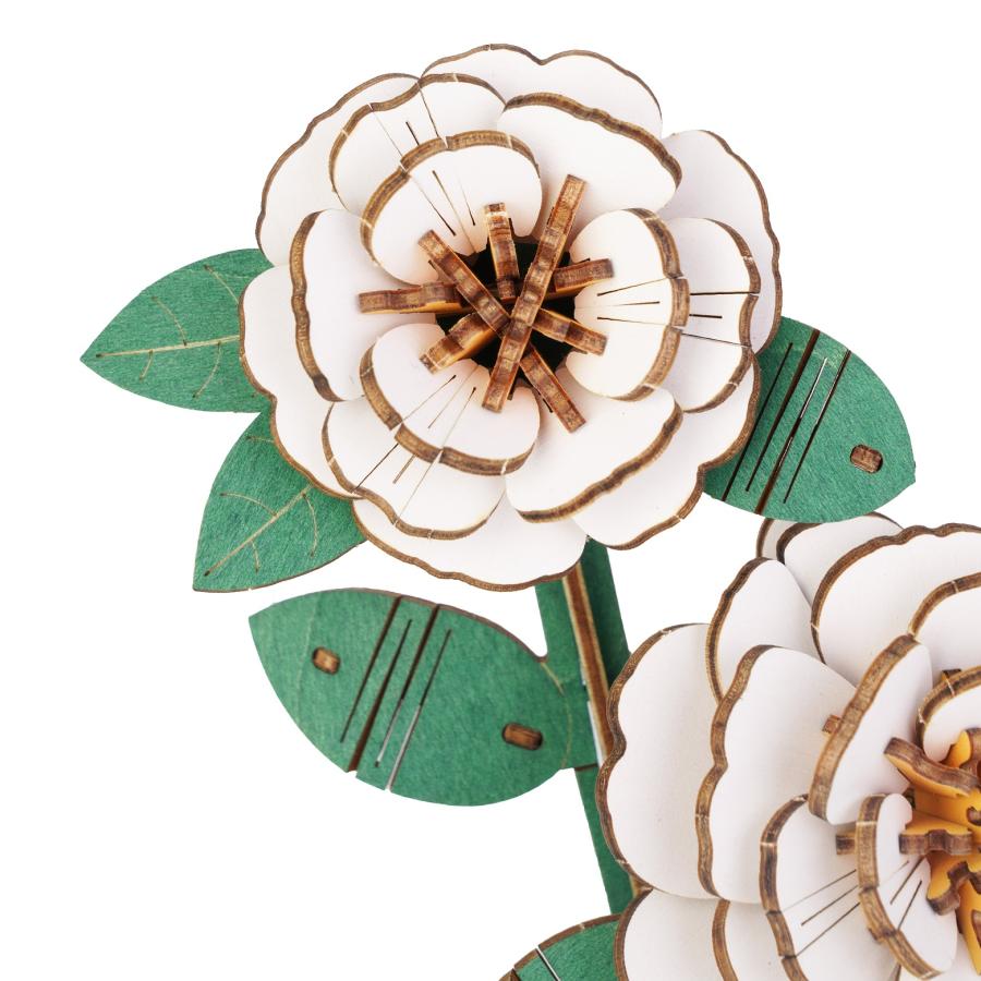 ROBOTIME つくるんです TW031 ホワイトカメリア｜ロボタイム 日本公式販売／日本語説明書付 3D ウッドパズル : つくるんですオンラインYahoo!店 - 通販 - Yahoo ...