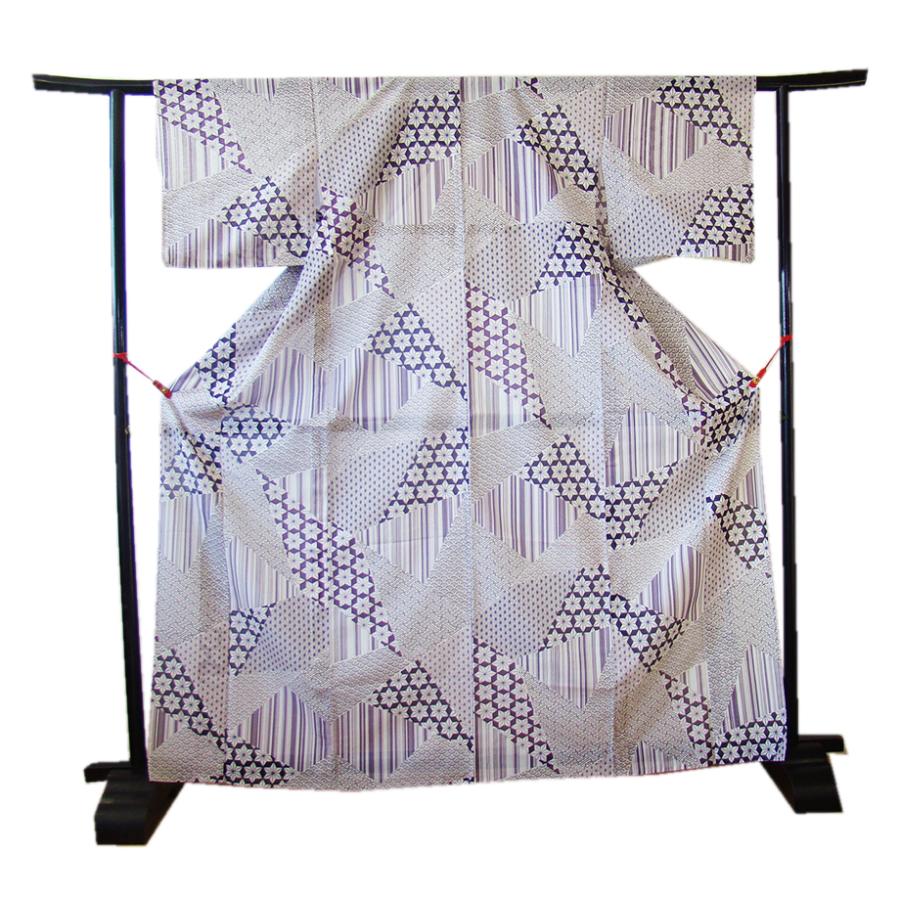 きものしらゆり 身丈159cm 裄64cm 7〜8月 夏物 ポリエステル 洗える 絽 小紋 なごや帯 帯〆 セット 身長150cm〜156cmの方に最適 C103 : 博多着物市場 きものしら ...