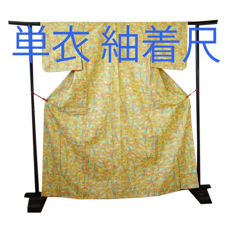 きものしらゆり 身丈157cm 裄63cm 5・6・9月 単衣 S寸 紬地 紬着尺 バチ衿 正絹 身長146cm〜153cmの方に最適 同梱可 C289 : c289 : 博多着物市場 きもの ...