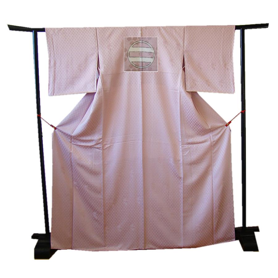 きものしらゆり 身丈161cm 裄66cm 10〜5月 極上ちりめん 高田倭男監修 菊七曜 色無地 小紋 二引 正絹 身長154cm〜160cmの方に最適 C668 : c668 : 博多着物 ...