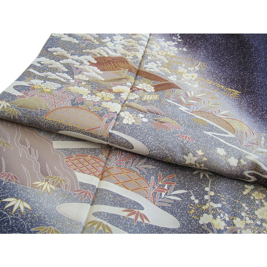 きものしらゆり 身丈163cm 裄65cm 10〜5月 フォーマル 極上一越地 松竹梅 たたき染 金彩染 訪問着 正絹 身長150cm〜157cmの方に最適 C869 : 博多着物市場 きもの ...