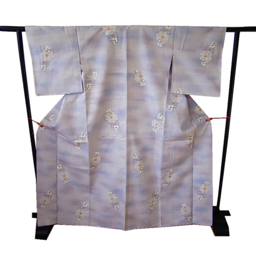 きものしらゆり 身丈159cm 裄65cm 10〜5月 伝統的工芸品 白藤色 華文 童子 小千谷紬 正絹 身長151cm〜158cmの方に最適 同梱可 U260 : 博多着物市場 きものしら ...