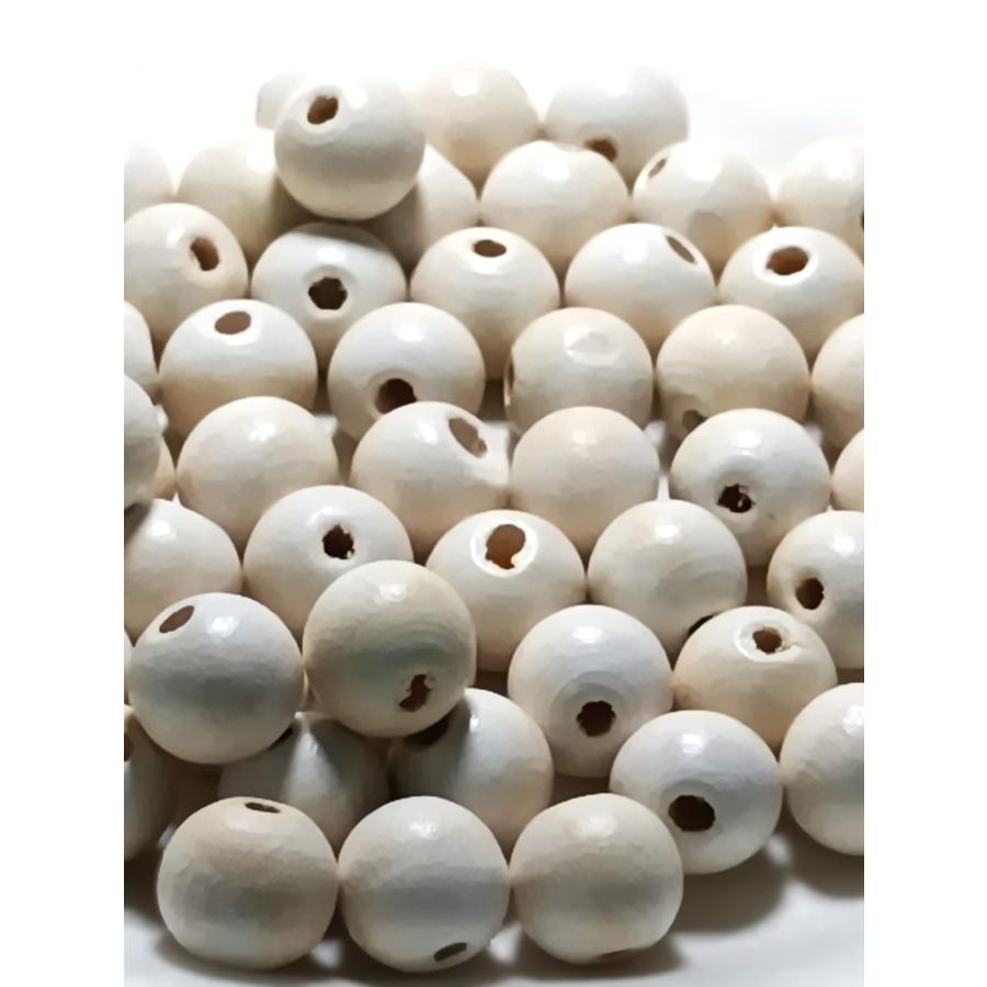 自然色ウッドビーズ 白磁色（はくじ） 12mm 穴あき 「チタンで下処理」No.512004 : トルファン工房 - 通販 - Yahoo ...
