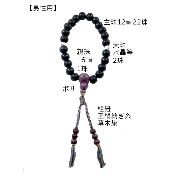 数珠ブレスレット 男性用 極上藍染 7353 現品のみ : トルファン工房 - 通販 - Yahoo!ショッピング