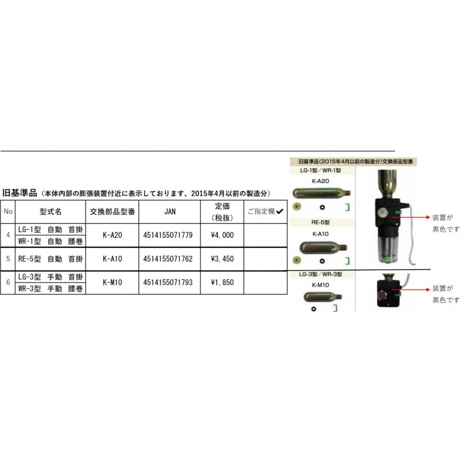 オーシャンライフ 新LG-3・WR-3型用 交換用ボンベ&カートリッジセット UMK-A17G : umk-m17g : マリンショップ turibune - 通販 - Yahoo!ショッピング