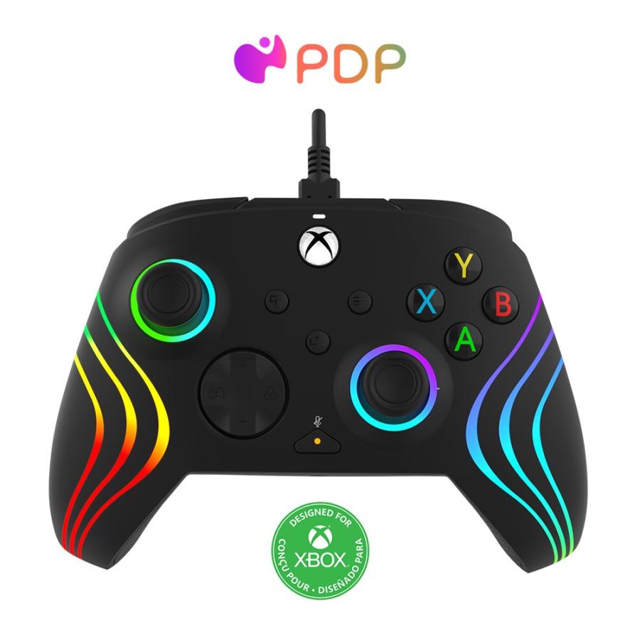 Afterglow Wave LED ワイヤード コントローラー アフターグロー ウェイブ 有線 ゲーミングコントローラー PDP Xbox Series X|S Xboxオフィシャル ...