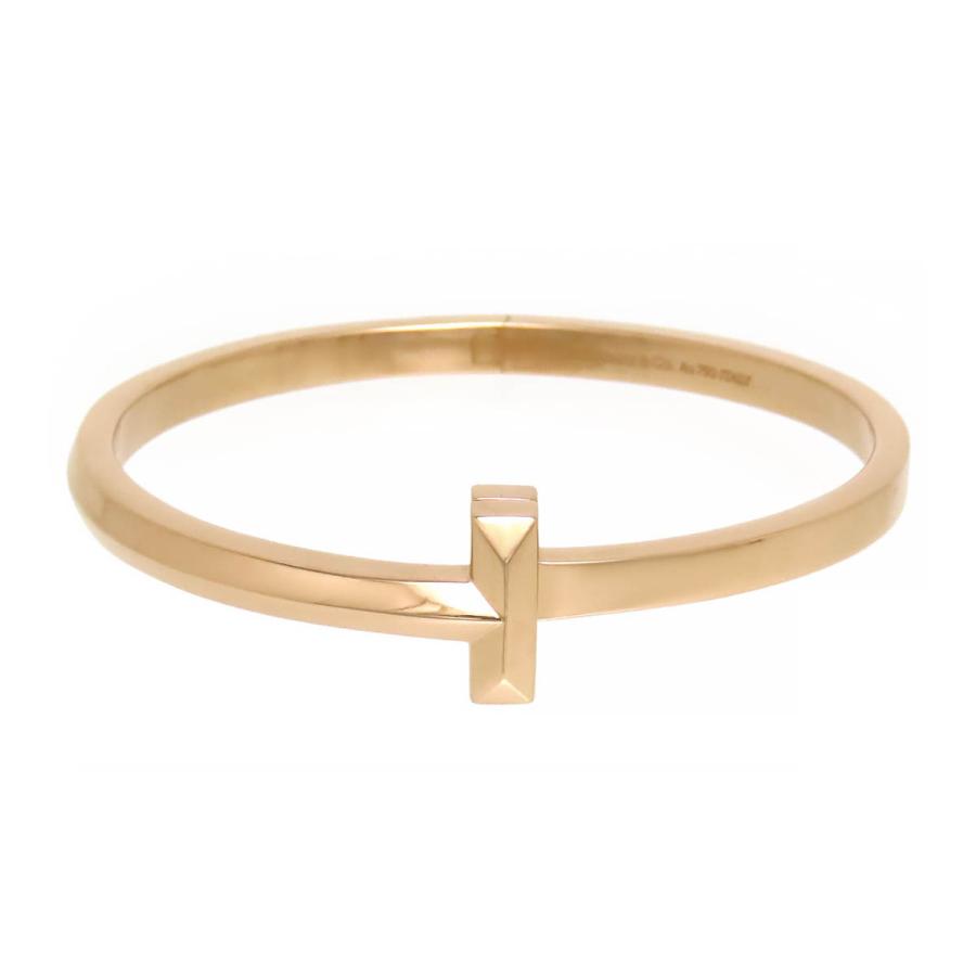 TIFFANY&Co. ティファニー T ワン ワイド ヒンジ バングル #18 Au750 (K18PG) レディース [美品] 中古 【ジュエリー】 : TURUYA - 通販 ...