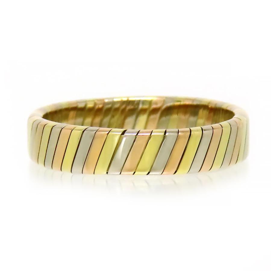 BVLGARI ブルガリ トゥボガス スリーカラー リング #18.5 750 (K18YG K18WG K18PG) レディース [美品] 中古 【ジュエリー】 : TS Trading ...