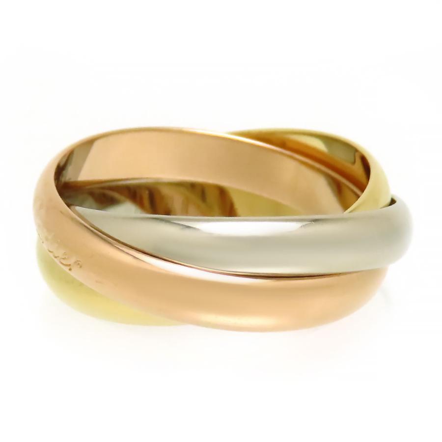 Cartier カルティエ トリニティ リング #56 750 (K18YG K18WG K18PG) レディース CARTIER [美品] 中古 【ジュエリー】 : TS Trading ...