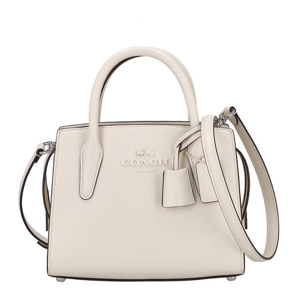 COACH コーチ ハンドバッグ ショルダーバッグ 2WAY アンドレアキャリーオール CP081 SV/HA シルバー/チョーク : トゥッ ...