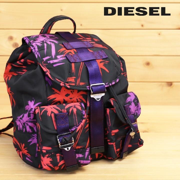 DIESEL ディーゼル バックパック 鞄 レディース ボタニカル柄 総 DIESEL ディーゼル バックパック 鞄 レディース ボタニカル柄 総