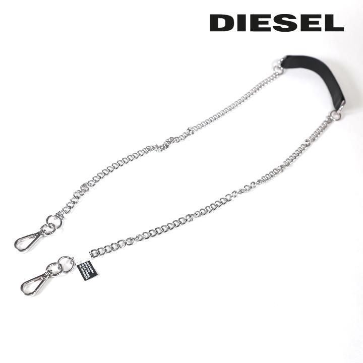 DIESEL ディーゼル チェーンストラップ レディース 羊革使い DIESEL ディーゼル チェーンストラップ レディース 羊革使い