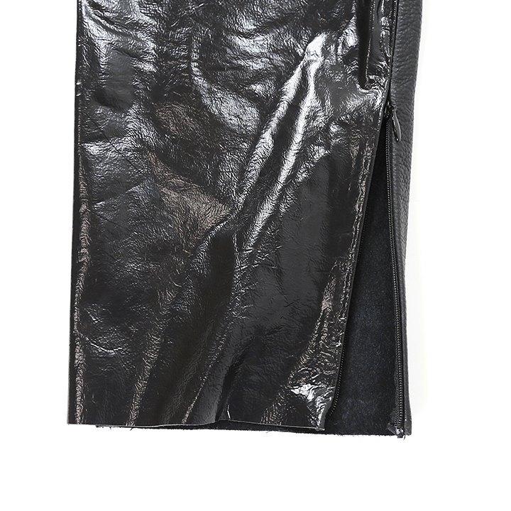 DIESEL ディーゼル レザーパンツ メンズ 羊革×牛革切替 裾ジップ DIESEL ディーゼル レザーパンツ メンズ 羊革×牛革切替 裾ジップ
