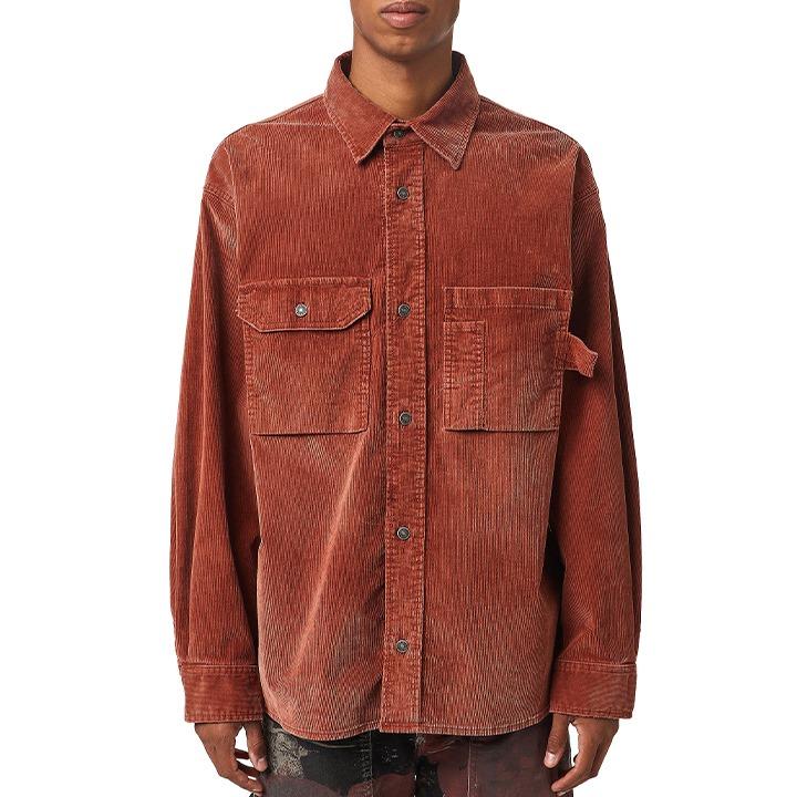 DIESEL ディーゼル 長袖コーデュロイシャツ メンズ ストレッチ DIESEL ディーゼル 長袖コーデュロイシャツ メンズ ストレッチ