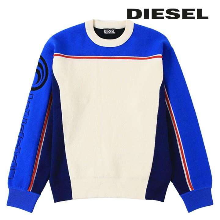 ディーゼル Diesel 長袖ニットセーター メンズ ウール混 クルーネック プルオーバー K Oxnard Die M T F4 20f